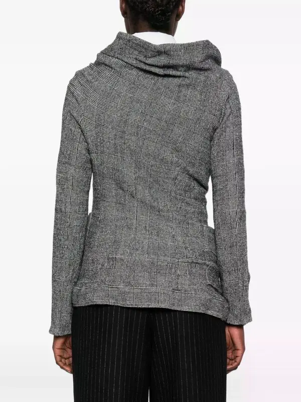 Junya Watanabe Check-pattern Draped Jacket