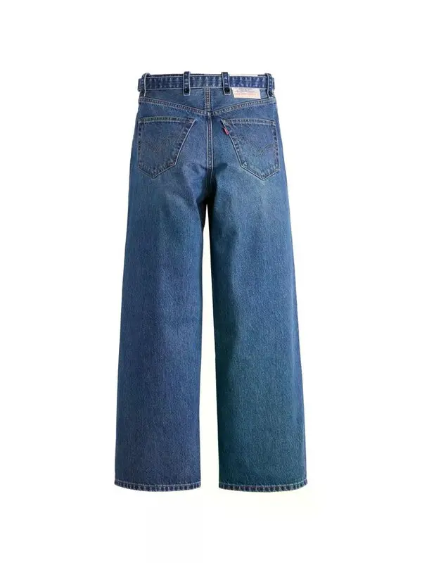 Sacai X Levi's Belted Wide-leg Jeans