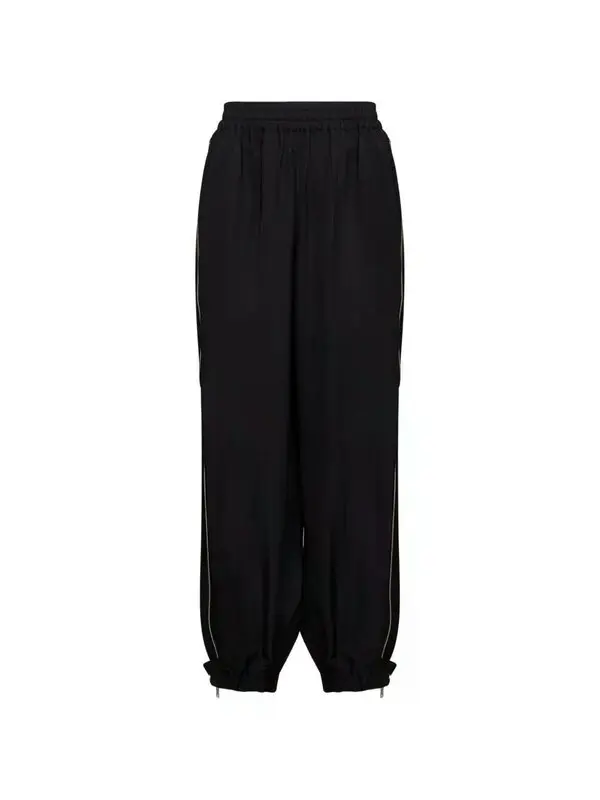 Co Zip-detail Tapered Trousers - Black