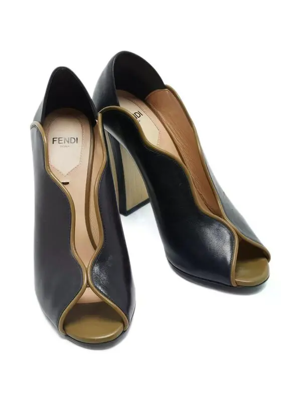 Fendi Wave Heeled Pumps