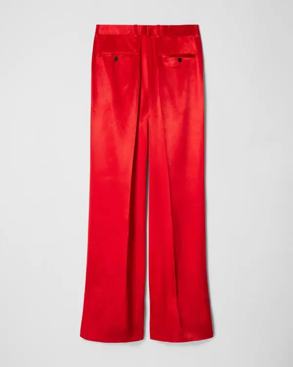 Celine Straight-leg Trousers In Satin