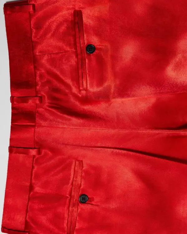 Celine Straight-leg Trousers In Satin