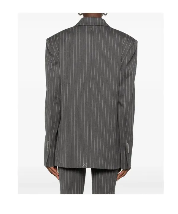 DONDUP Pinstriped Long-sleeve Blazer