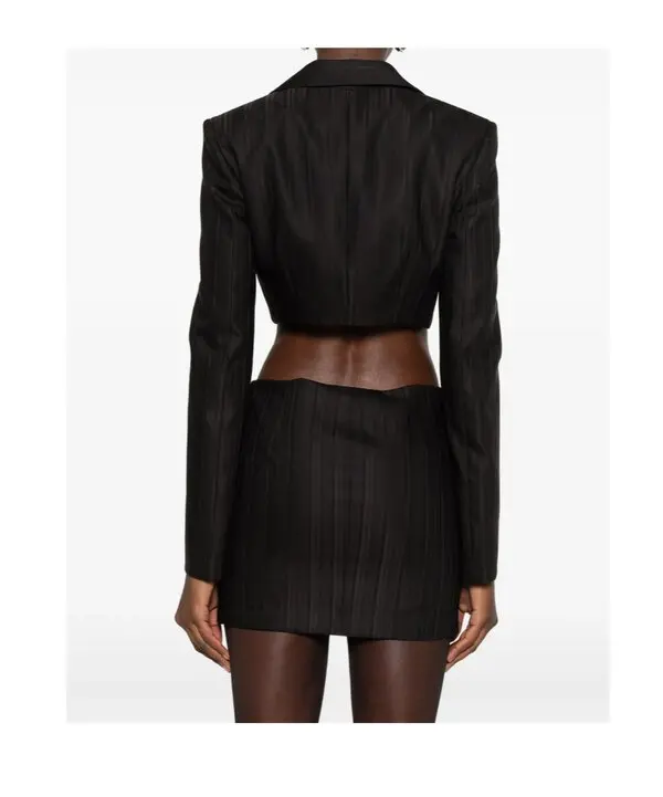 DONDUP Collared Cropped Casual Jacket
