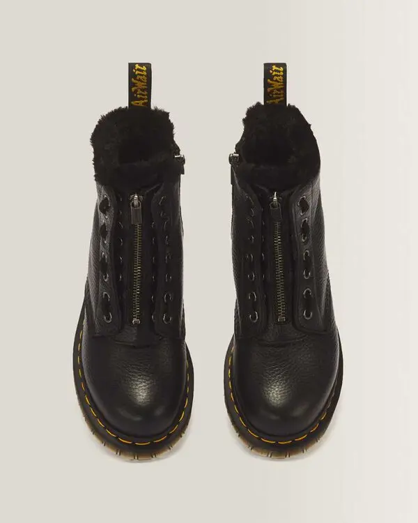 Dr. Martens 1460 Serena Zip Eye Leather Boots