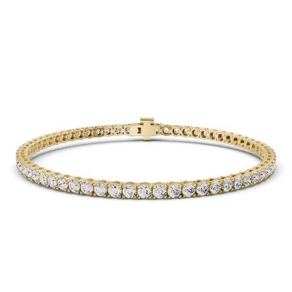 SEREIA OFFICIAL 14k Gold Lab Diamonds 7 Carats Tennis Bracelet Gold - Yellow