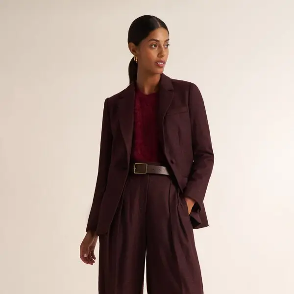 M.M.LAFLEUR Len Belt Leather:: Dark Brown/antique Gold