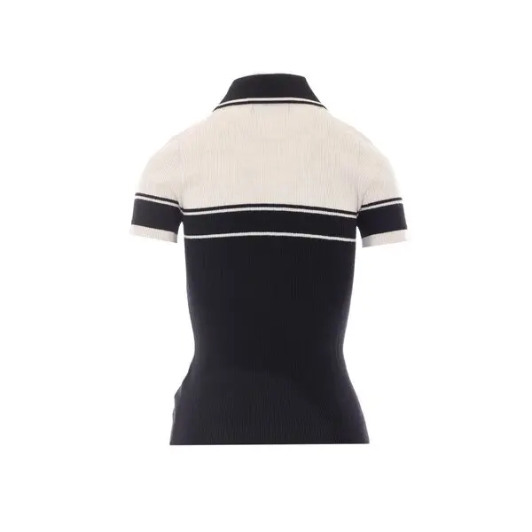 Amiri Script Logo Knit Slim Polo