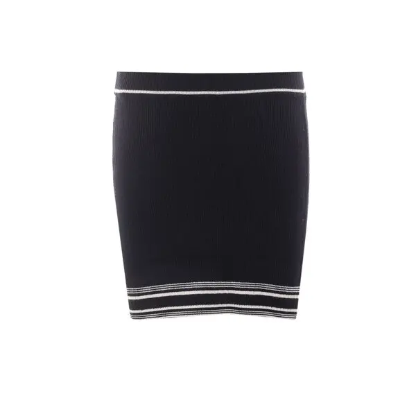 Amiri Script Logo Mini Knitted Skirt