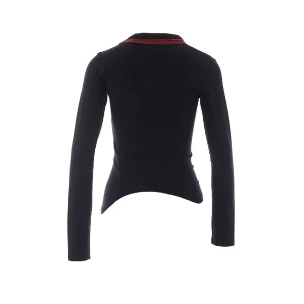 VIVIENNE WESTWOOD Glory Long Sleeves Polo - Black