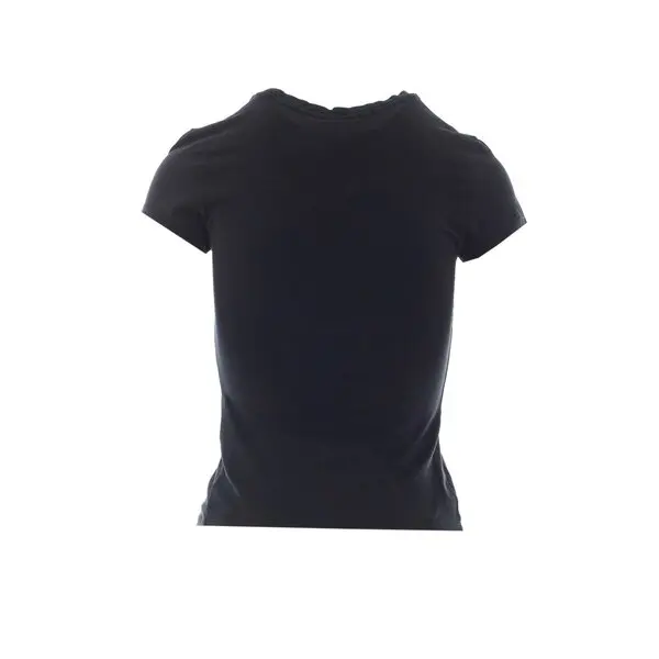 Alexander Wang Crystal Hotfix Graphic Fitted T-shirt With Logo