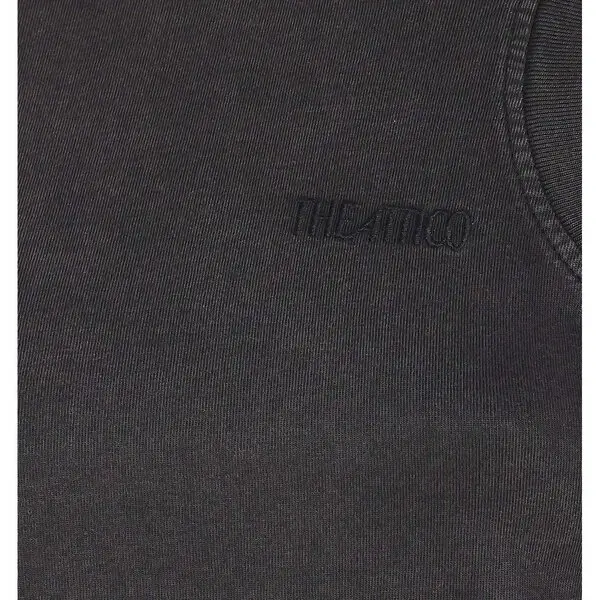 Attico Reese Tank Top With Logo - Black
