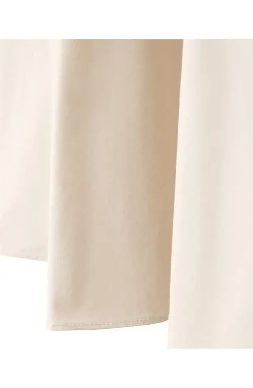 Mango Flared Stretch Cotton Midi Skirt