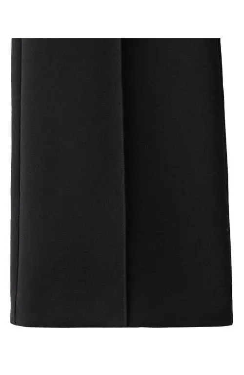 Mango Seamed Straight Leg Crop Pants