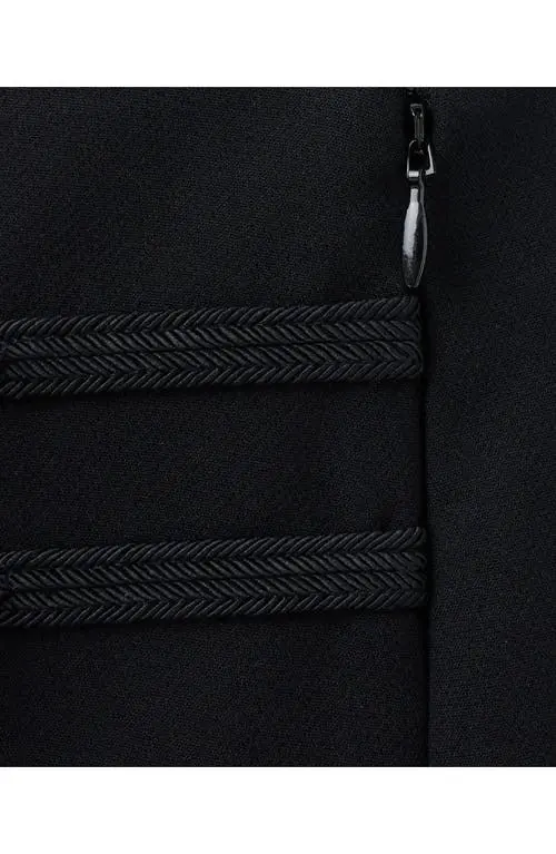 Mango Slim Fit Frog Fastening Wide Leg Pants