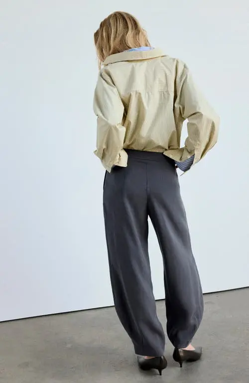 Mango Modal Blend High Rise Balloon Hem Pants