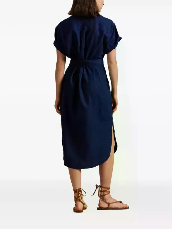 Polo Ralph Lauren Belted Midi Dress