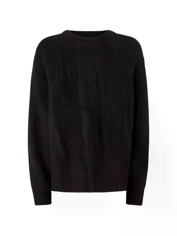 Pinko Ribbed Wool Sweater - Black