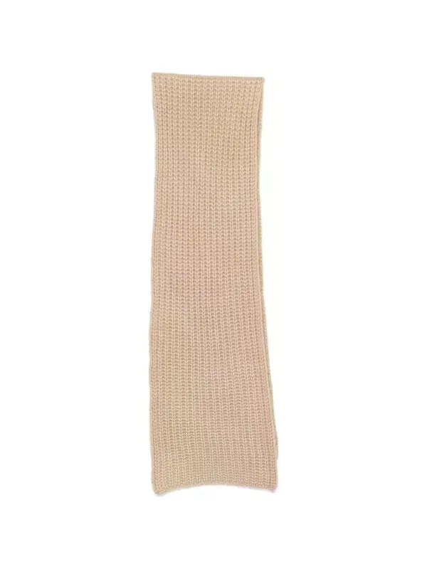 LISKA Michaela Chunky-knit Cashmere Scarf - Neutrals