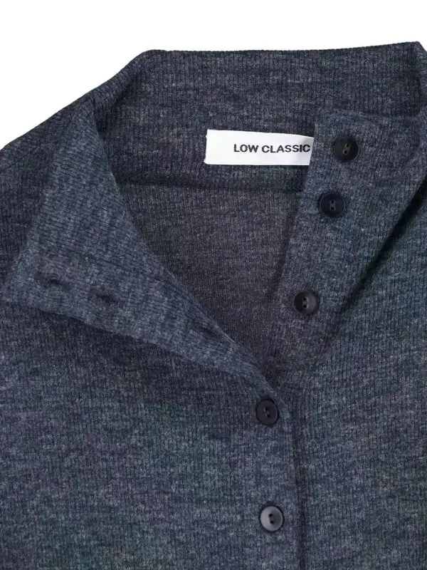 LOW CLASSIC Button-up Wrap-tie T-shirt