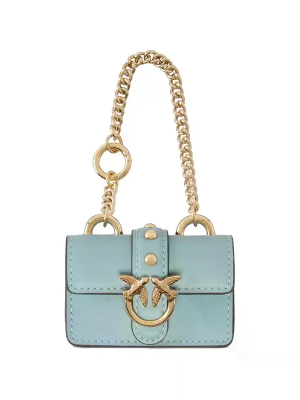 Pinko Nano Love Bag One In Leather Charm