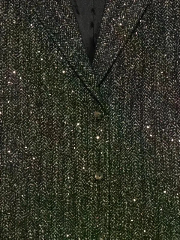MANUEL RITZ Sequin-embellished Buttoned Coat