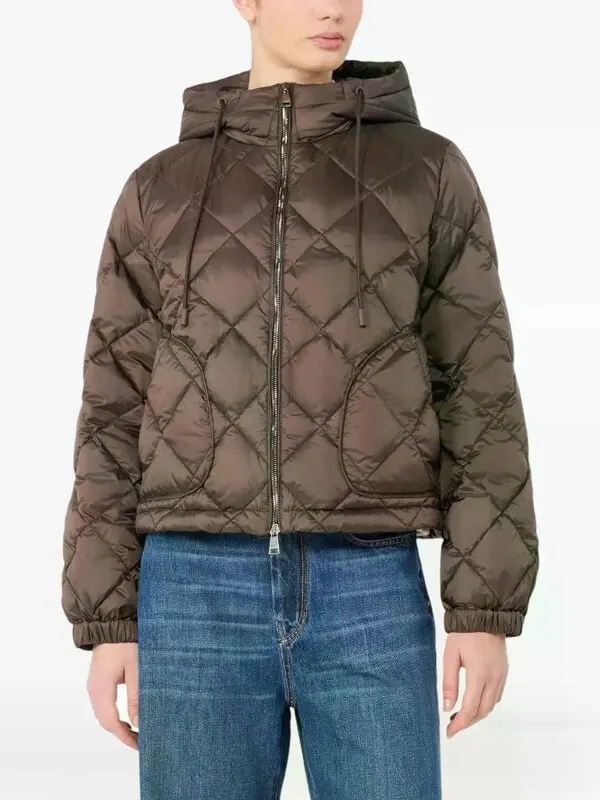 Max Mara Padded Jacket In Water-repellent Plain-weave Fabric