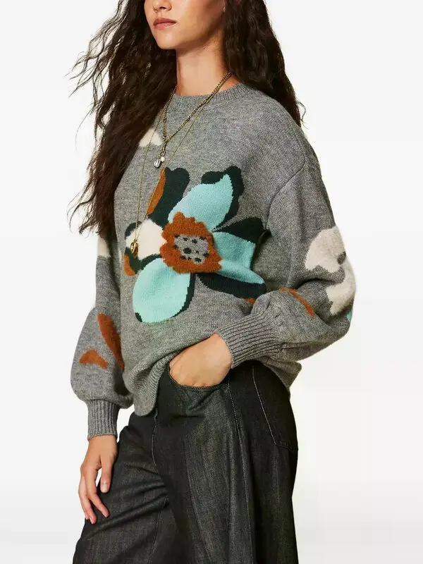 TWINSET Jumper With Inlaid Flower