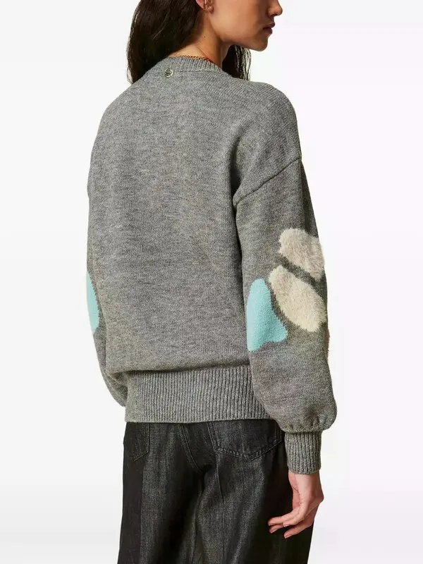 TWINSET Jumper With Inlaid Flower