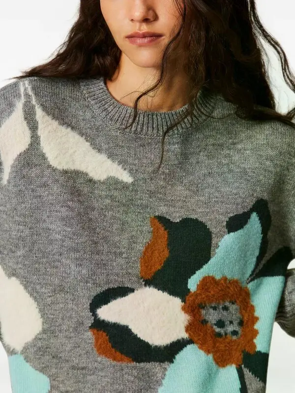 TWINSET Jumper With Inlaid Flower