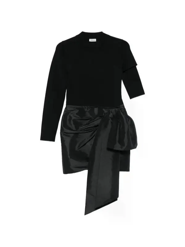 Simkhai Tedda Bow-detail Mini Dress - Black