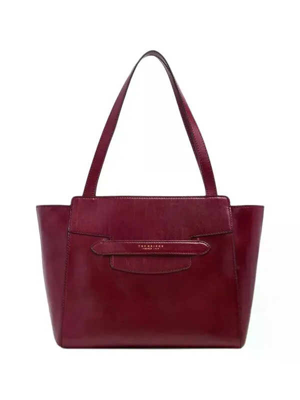THE BRIDGE Leather Tote Bag - Red