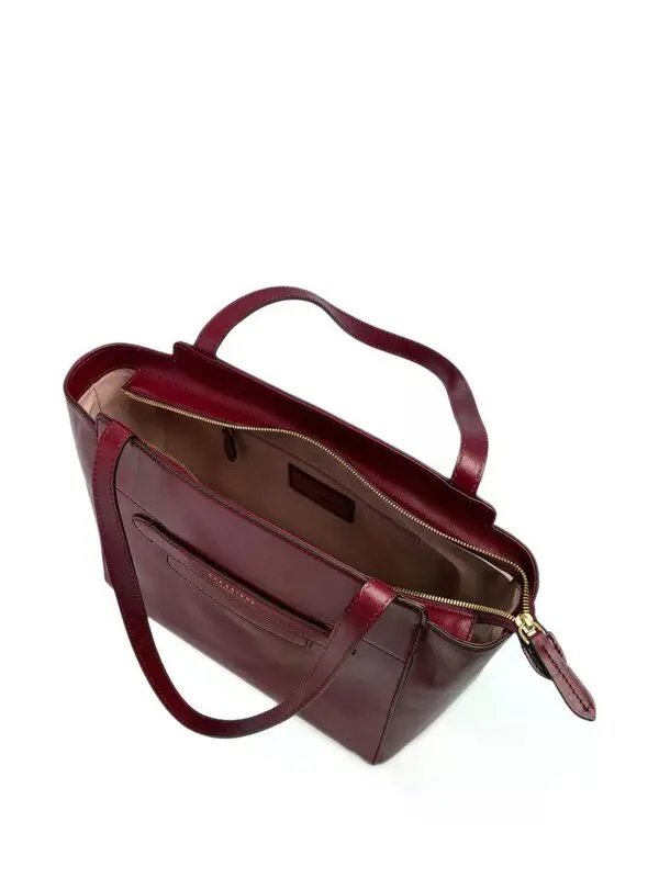 THE BRIDGE Leather Tote Bag - Red