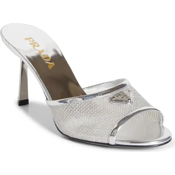 Prada Mesh Slide Sandal