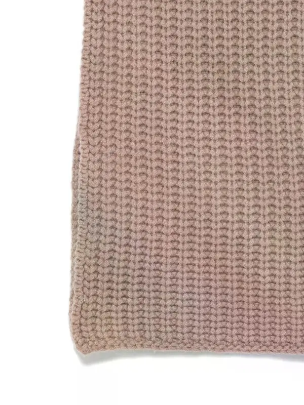LISKA Michaela Waffle-knit Cashmere Scarf