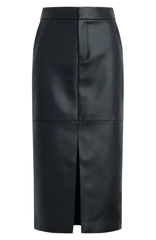 FAVORITE DAUGHTER The Meyer Faux Leather Midi Skirt