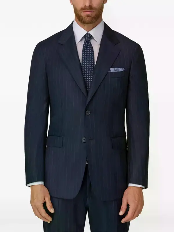 Boggi Milano Suit Pinstripe In S130 Wool