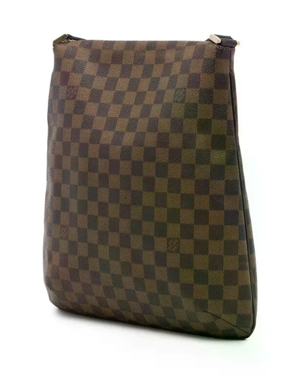 LOUIS VUITTON 2003 Damier Ebene Musette Salsa Gm Crossbody Bag