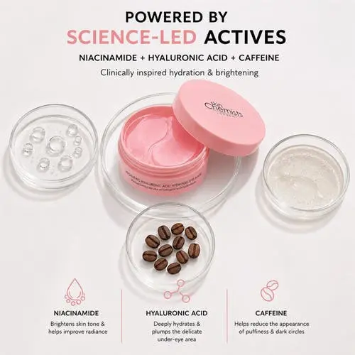 SKIN CHEMISTS Hydrating Hyaluronic Acid Hydrogel Eye Mask