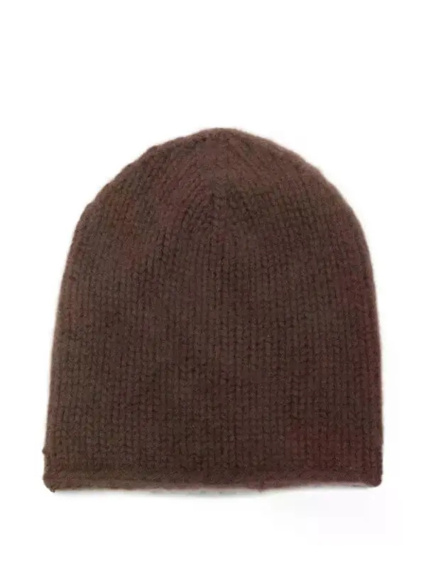 LISKA Ottie Chunky-knit Cashmere Beanie Hat - Brown