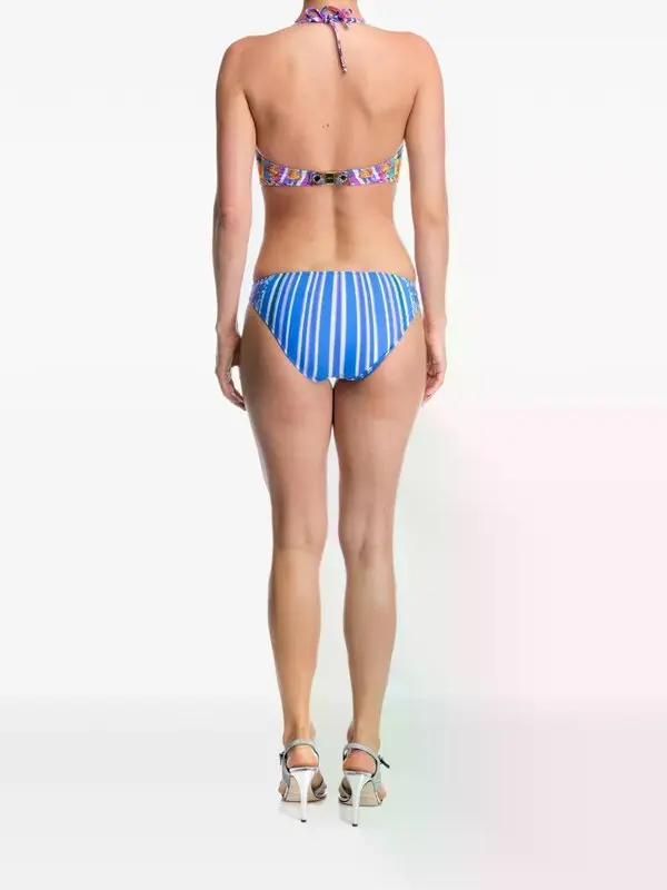 GOTTEX Graphic-print Cut-out Bathing Suit