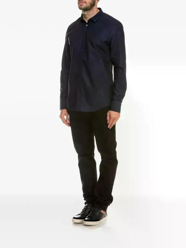 BIKKEMBERGS Geometric-pattern Long-sleeve Shirt