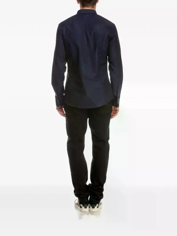 BIKKEMBERGS Geometric-pattern Long-sleeve Shirt