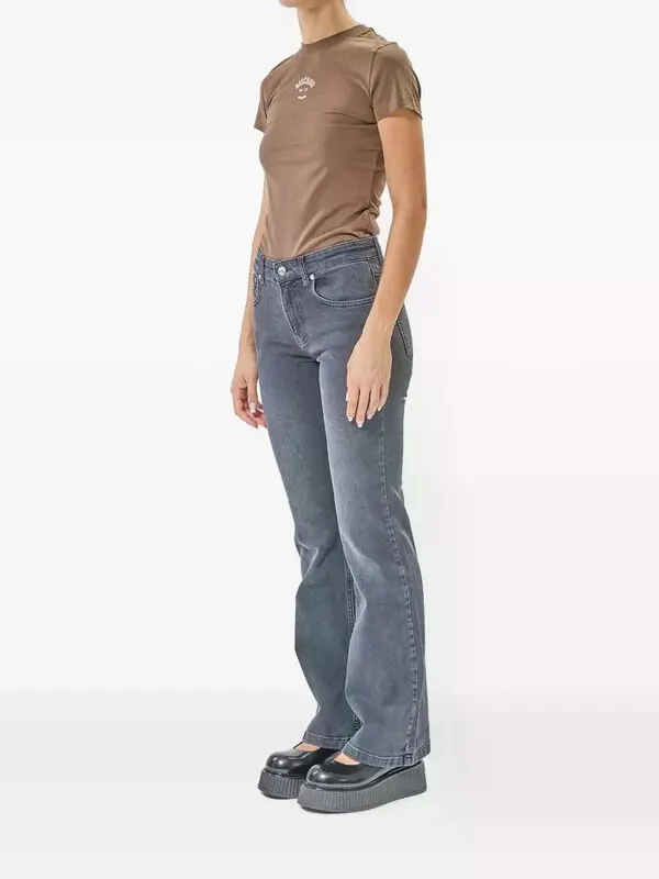 Moschino Low-rise Flared Jeans - Grey