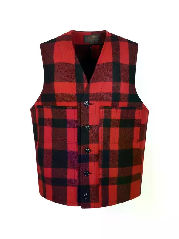 Filson Mackinaw Wool Vest - Red