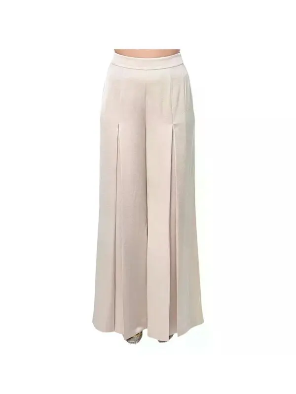 Ted Baker London Pleated Wide-leg Trousers - Neutrals