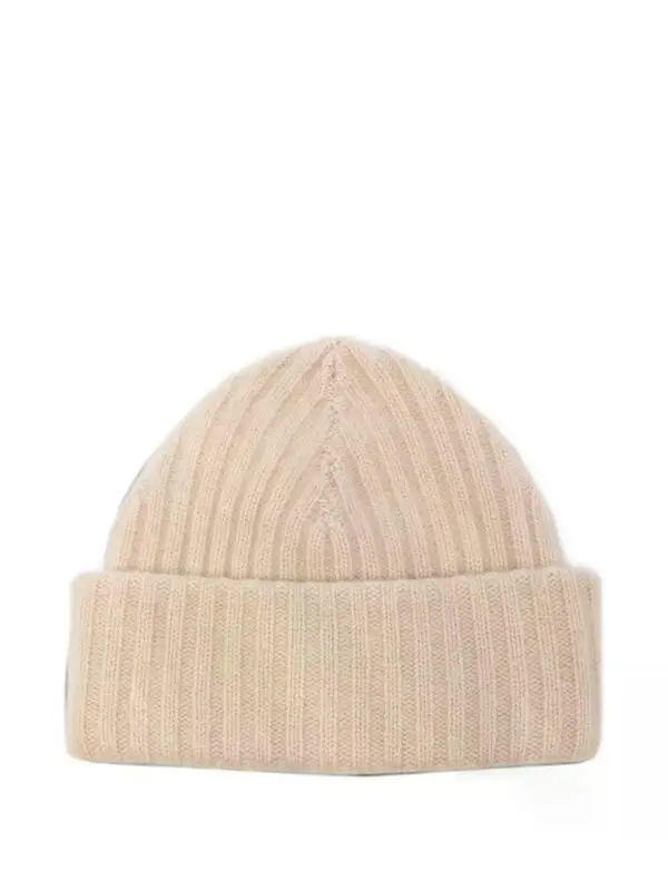 LISKA Lina Ribbed-knit Cashmere Beanie Hat