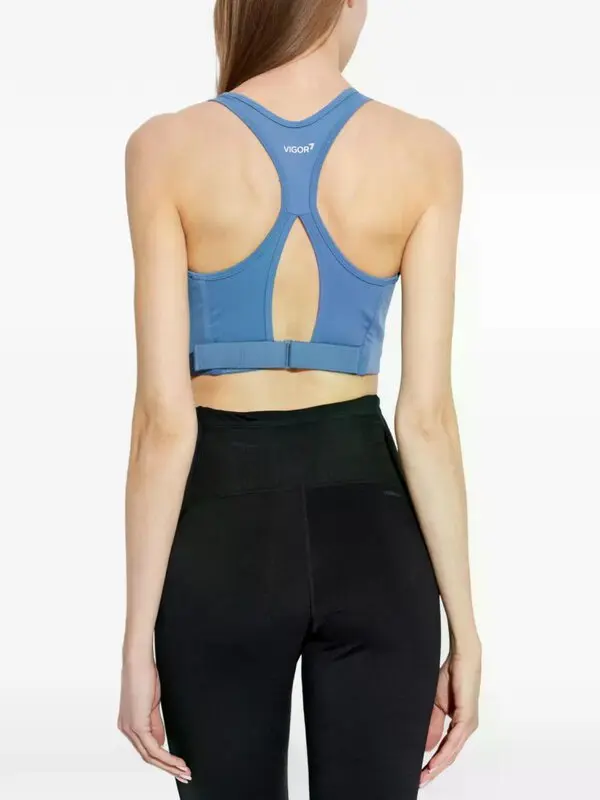 EA7 Logo-print Racerback Top
