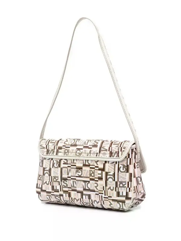 FERRAGAMO 2000-2010 Pvc Logo Print Shoulder Bag