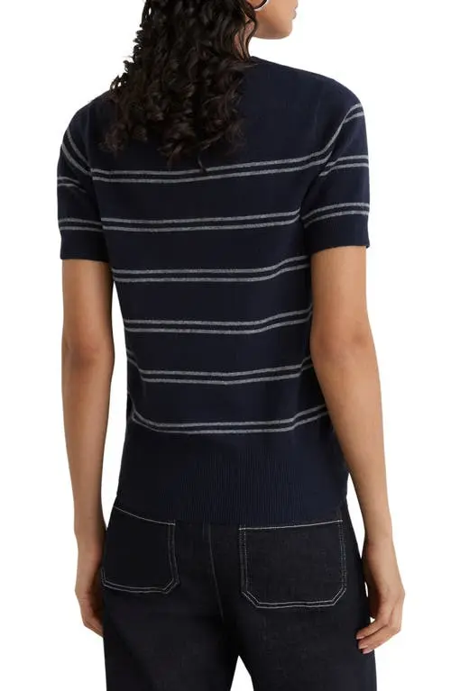 REISS Sabrina Short Sleeve Sweater